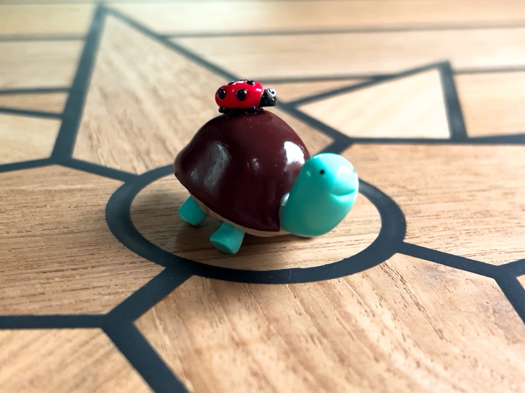 Handmade Clay Tortoise and Ladybird Figurine - Etsy