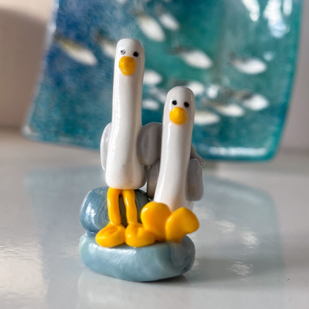 Handmade Clay Seagull Figures, Gift for Friends/loved Ones. - Etsy