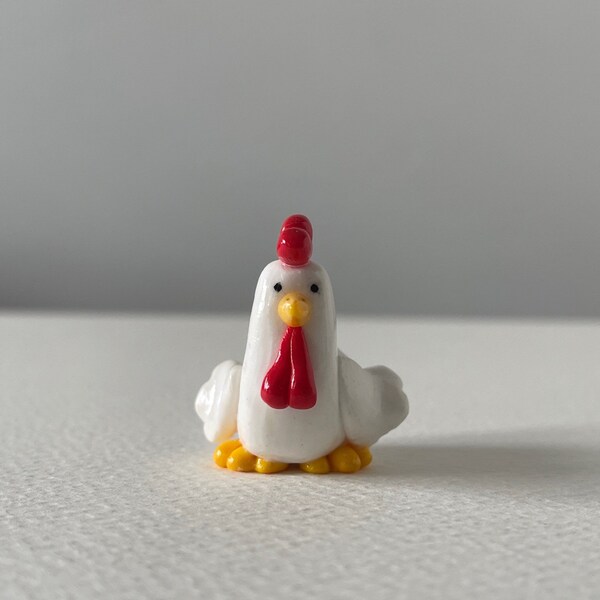 Chicken Clay Figure - Etsy