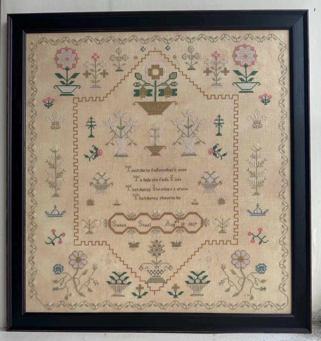 Susan Steel 1817 - a Reproduction Norfolk Sampler PDF Chart - Etsy