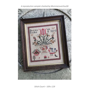 Susanna Eccles 1853 - a Reproduction Sampler PDF Chart - Etsy