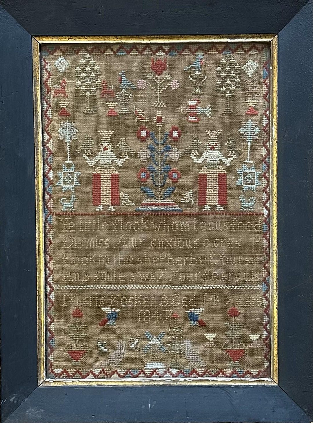 Maria Fosket 1847 'the Duck Jugglers' - a Reproduction Sampler PDF ...