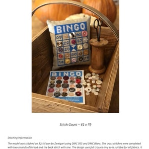 Button Bingo - an Original PDF Chart - Etsy