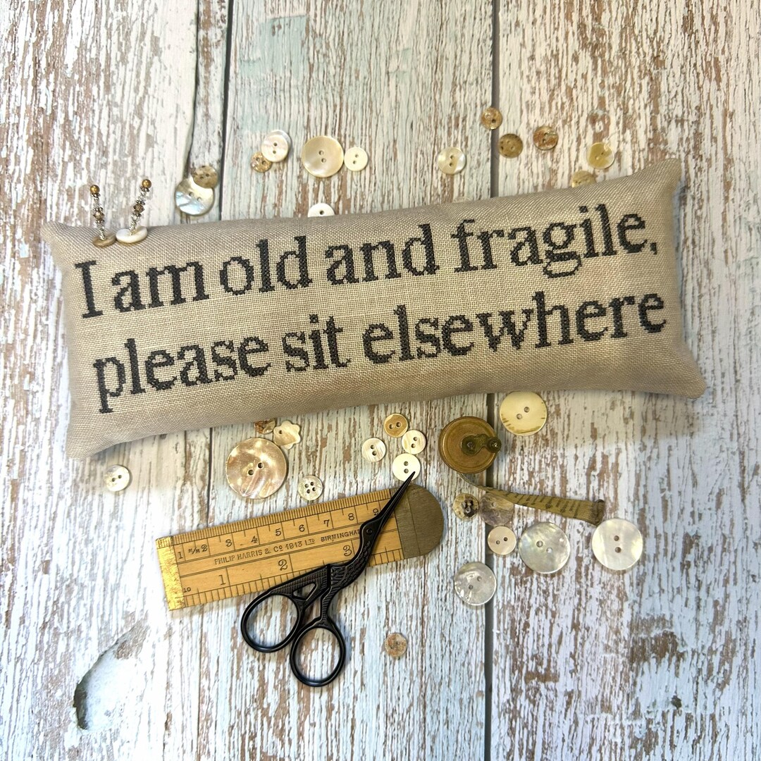 Old and Fragile - an Original PDF Chart Pincushion - Etsy