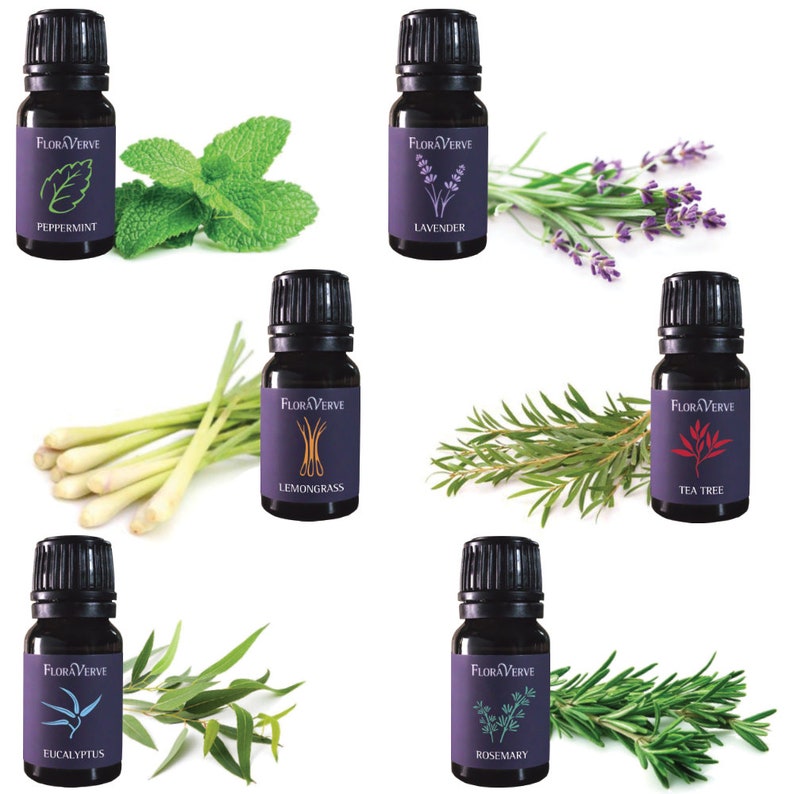 Floraverve Essential VERVE Collection, Natural & 100% Pure Aromatherapy ...