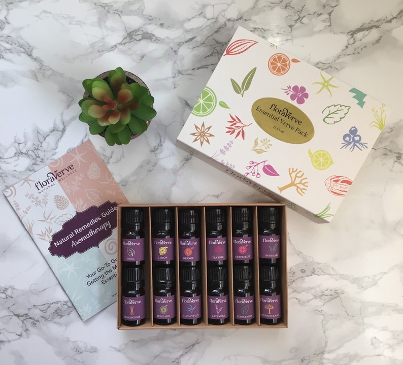 Floraverve Essential VERVE Collection, Natural & 100% Pure Aromatherapy ...
