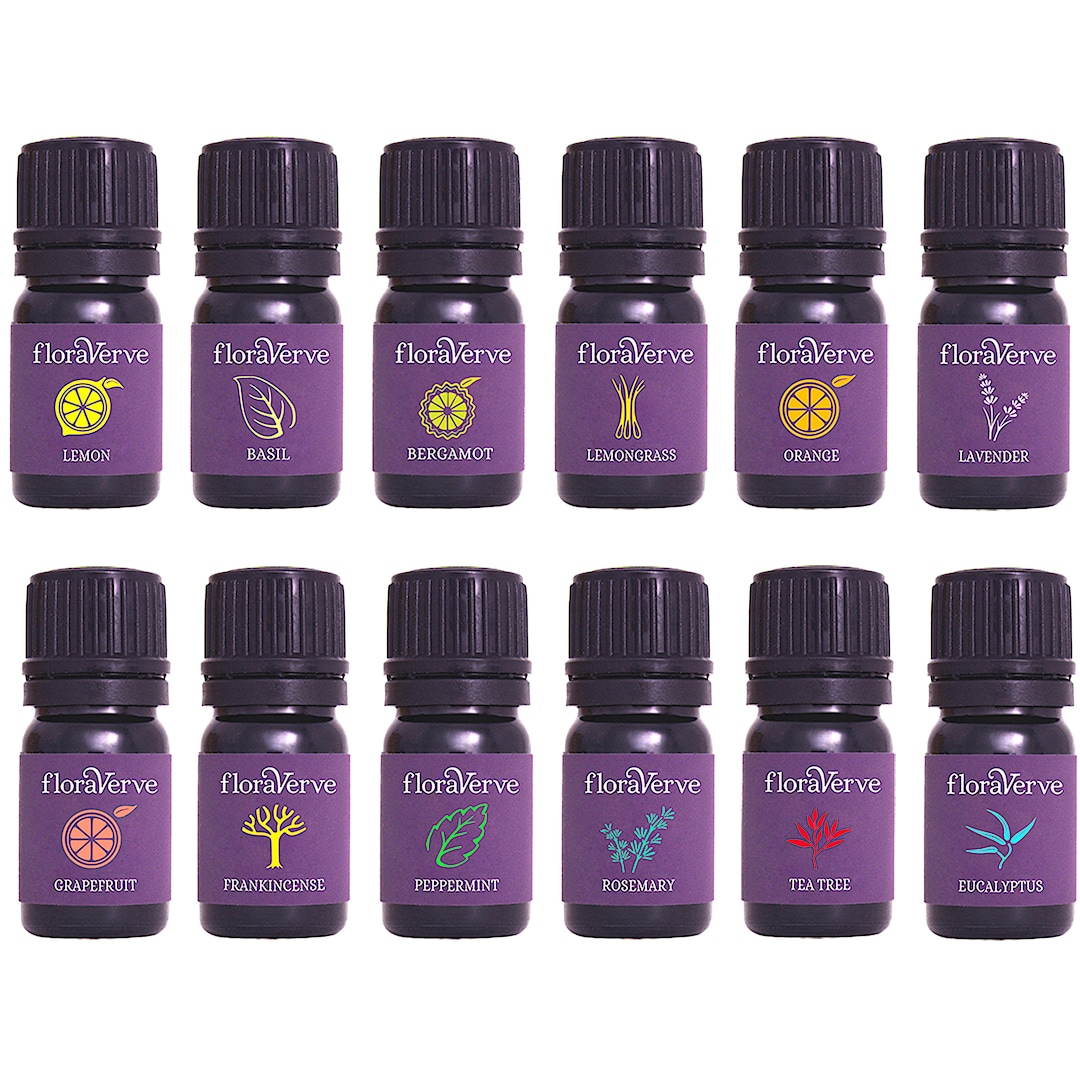 Floraverve Essential VERVE Collection, Natural & 100% Pure Aromatherapy ...