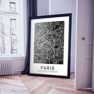 Set of 20 City Map Print Black&white City Map Poster Traveler and ...