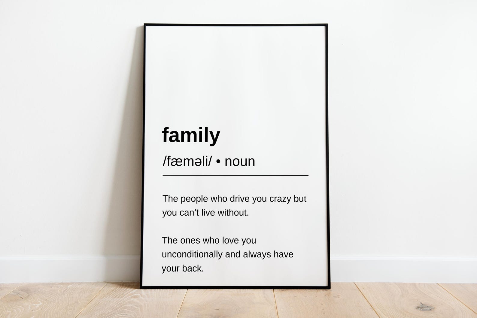 Family Definition Print, Family Meaning Poster, Family Quote Print for ...