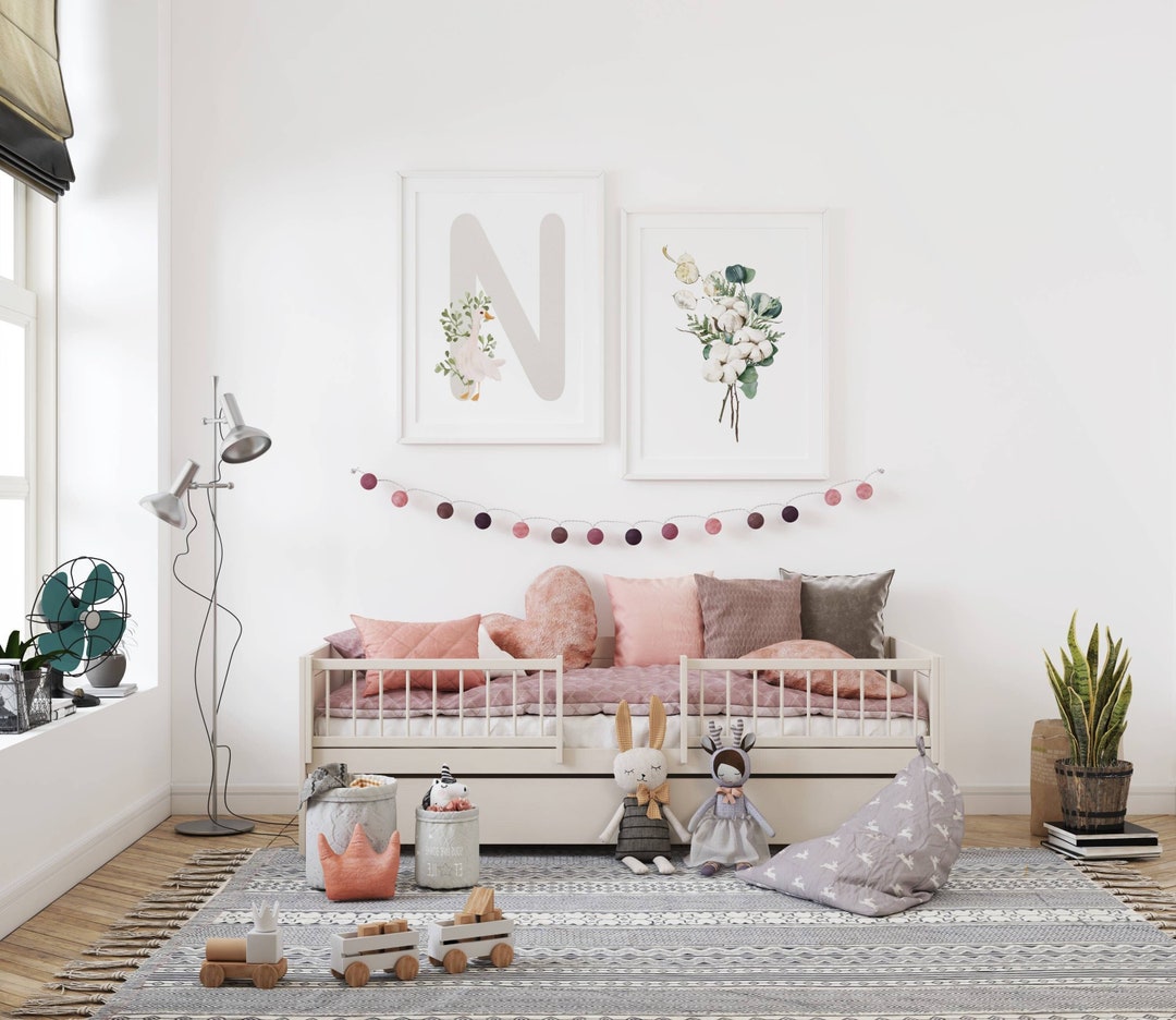 Watercolor Animal Alphabet Letter Set for Nursery Wall Decor, Newborn ...