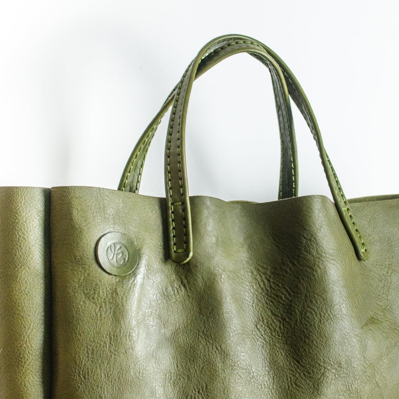 Olive Green Leather Bag Handmade Leather Bag Leather Work | Etsy