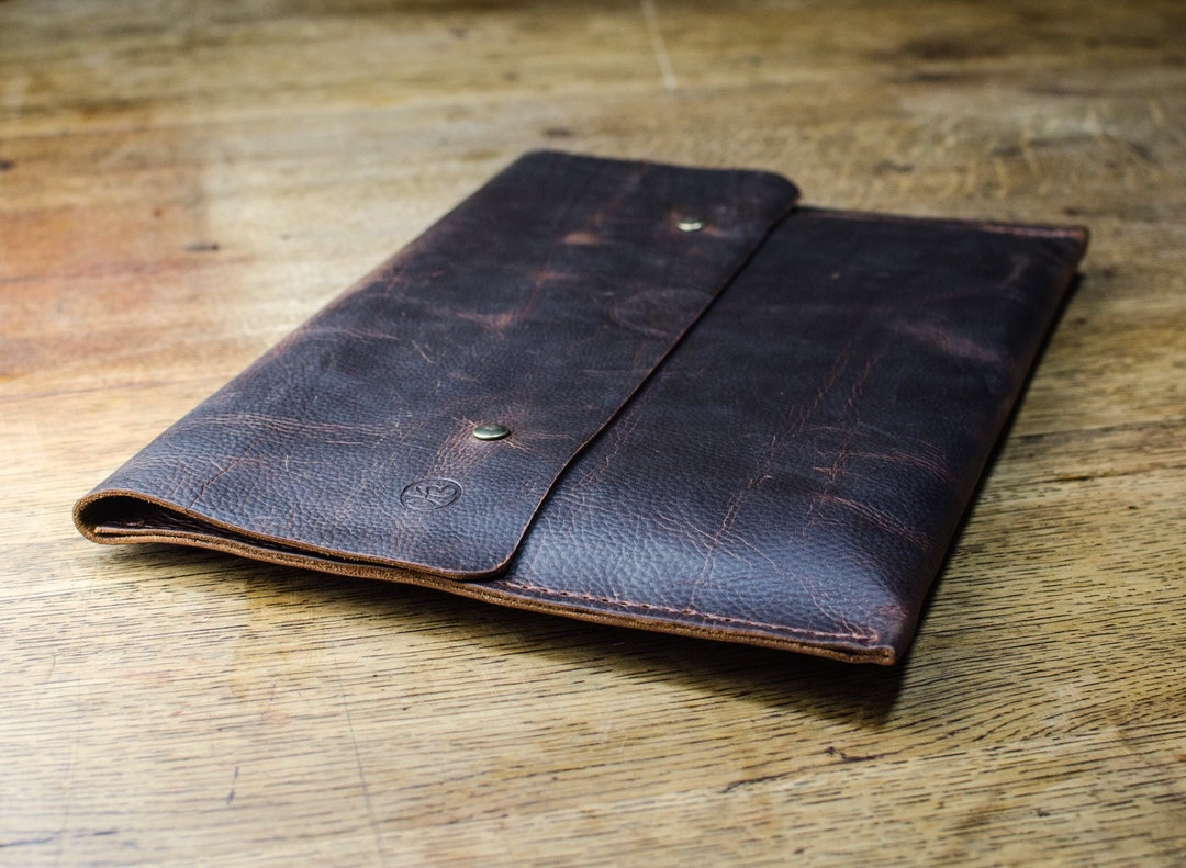 Handmade Leather Laptop Case, Laptop Sleeve, Leather MacBook Case, iPad ...