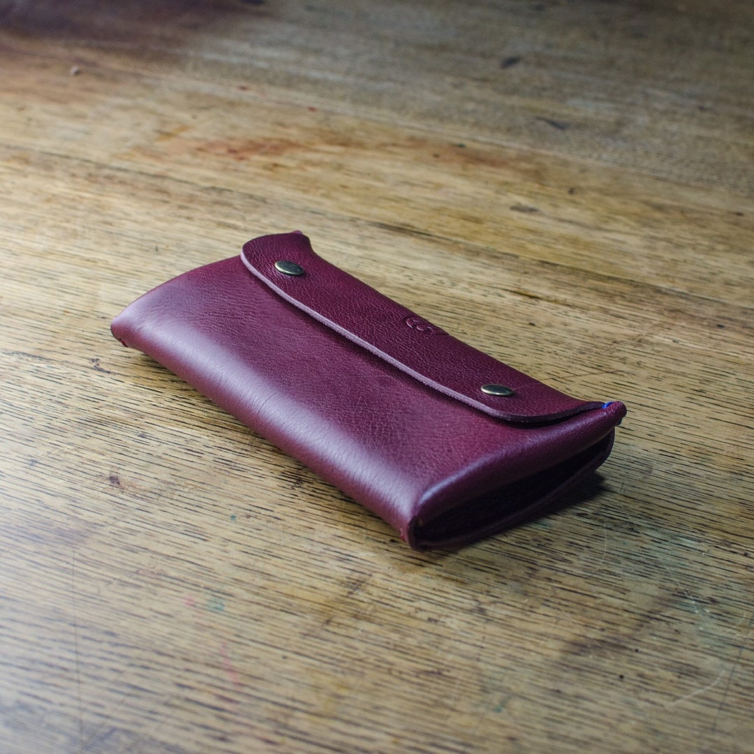 Handmade Leather Purse, Womens Leather Purse, Leather Purse With Zipper ...