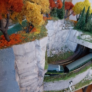 Portable Scenic Model Railway Layout, With Lakes and Waterfalls in N ...