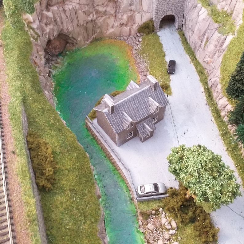 Handmade N Scale Model Railroad Layout: Scenic Woodland Valley - Etsy