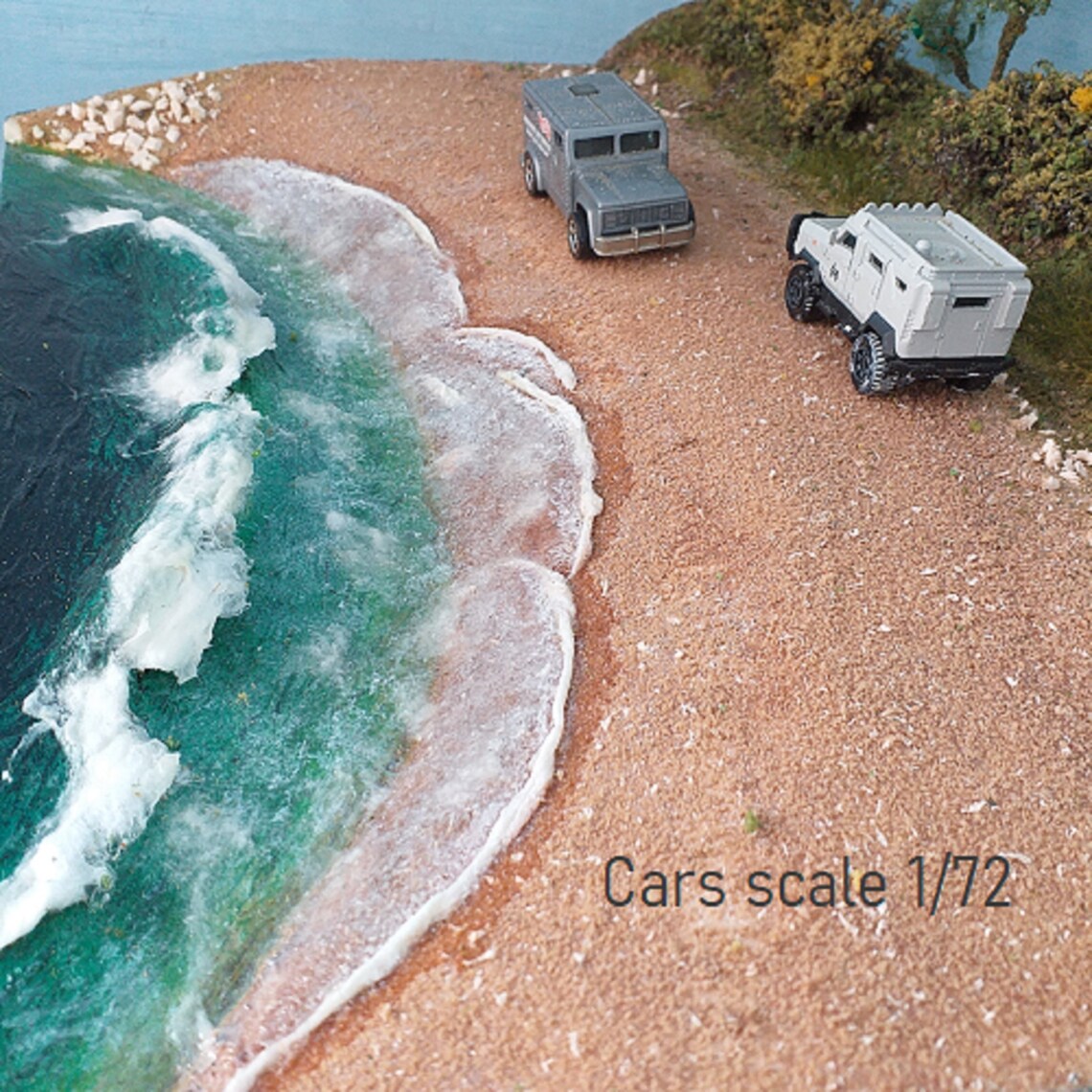 Model Seashore Diorama With Beach for Scale 1/22 to 1/100 | Etsy