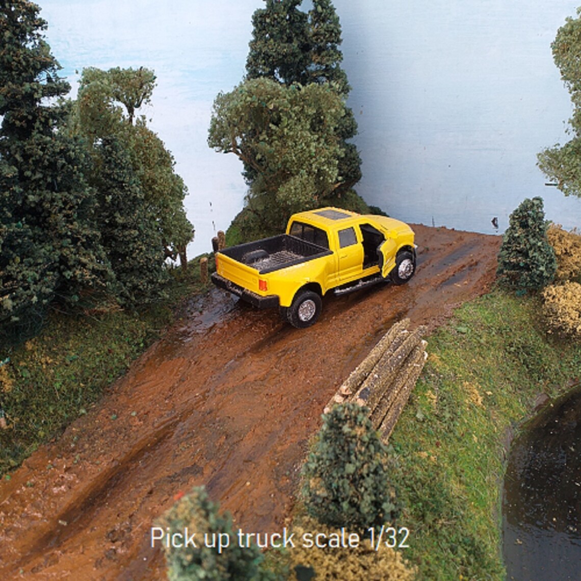 Diorama Model With Muddy Forest Road Scale 1/32 to 1/100 - Etsy