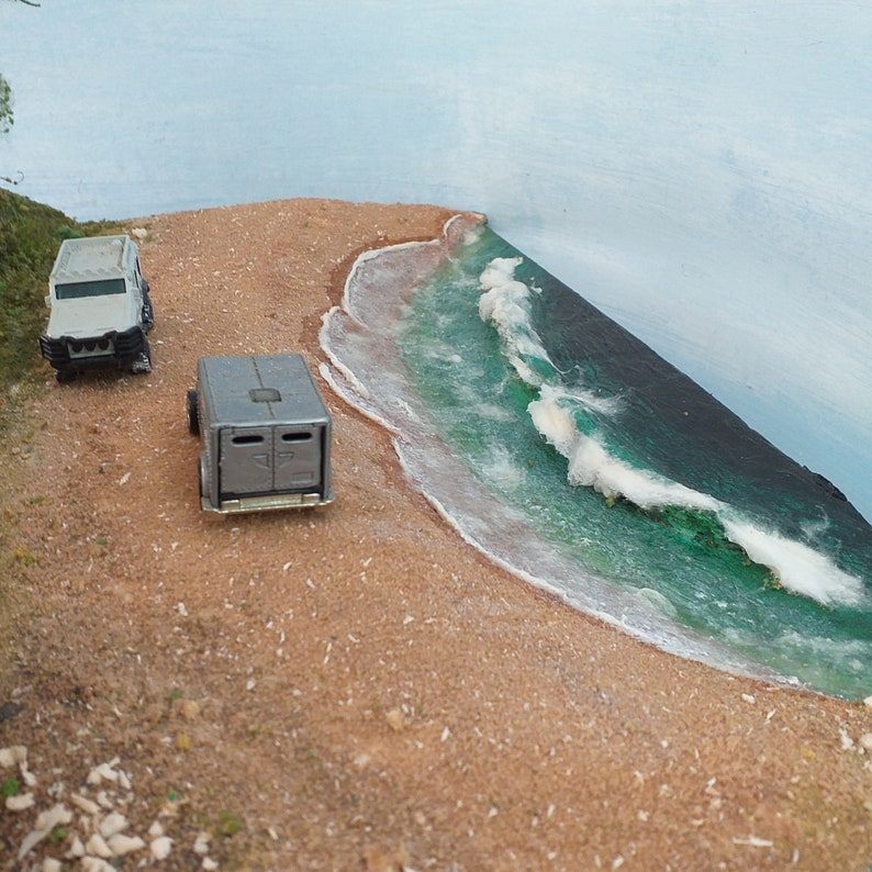 Model Seashore Diorama With Beach for Scale 1/22 to 1/100 - Etsy