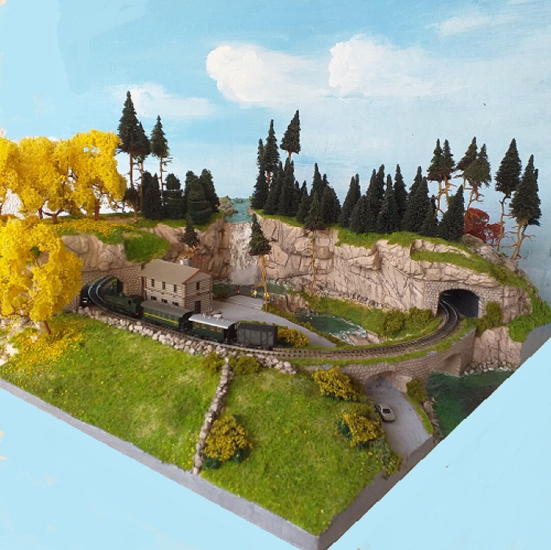 Single Track Model Railway Layout Made to Order in HO Scale, or N Scale ...