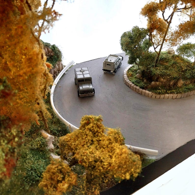 Handmade Scenic Diorama: Mountain Road for 1/45 - 1/72 Scale Cars - Etsy
