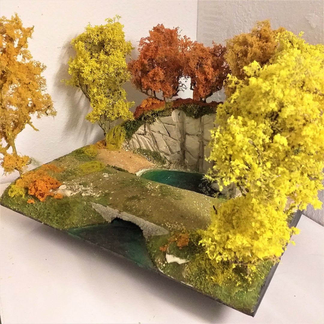 Scenic Forest in Autumn Colours, Scale 1/18 to 1/100 - Etsy