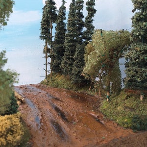 Diorama Model With Muddy Forest Road Scale 1/32 to 1/100 - Etsy UK