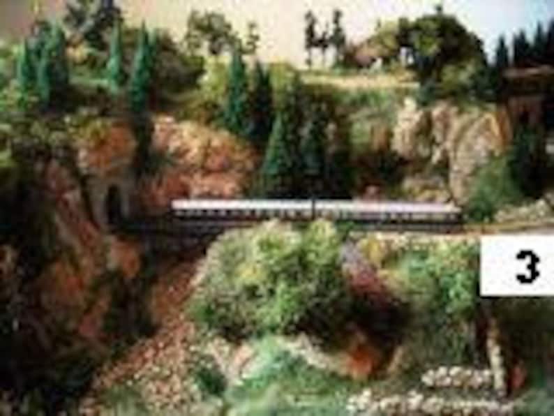 Single Track Model Railway Layout With Watarfall and Lake in N Scale 1/ ...
