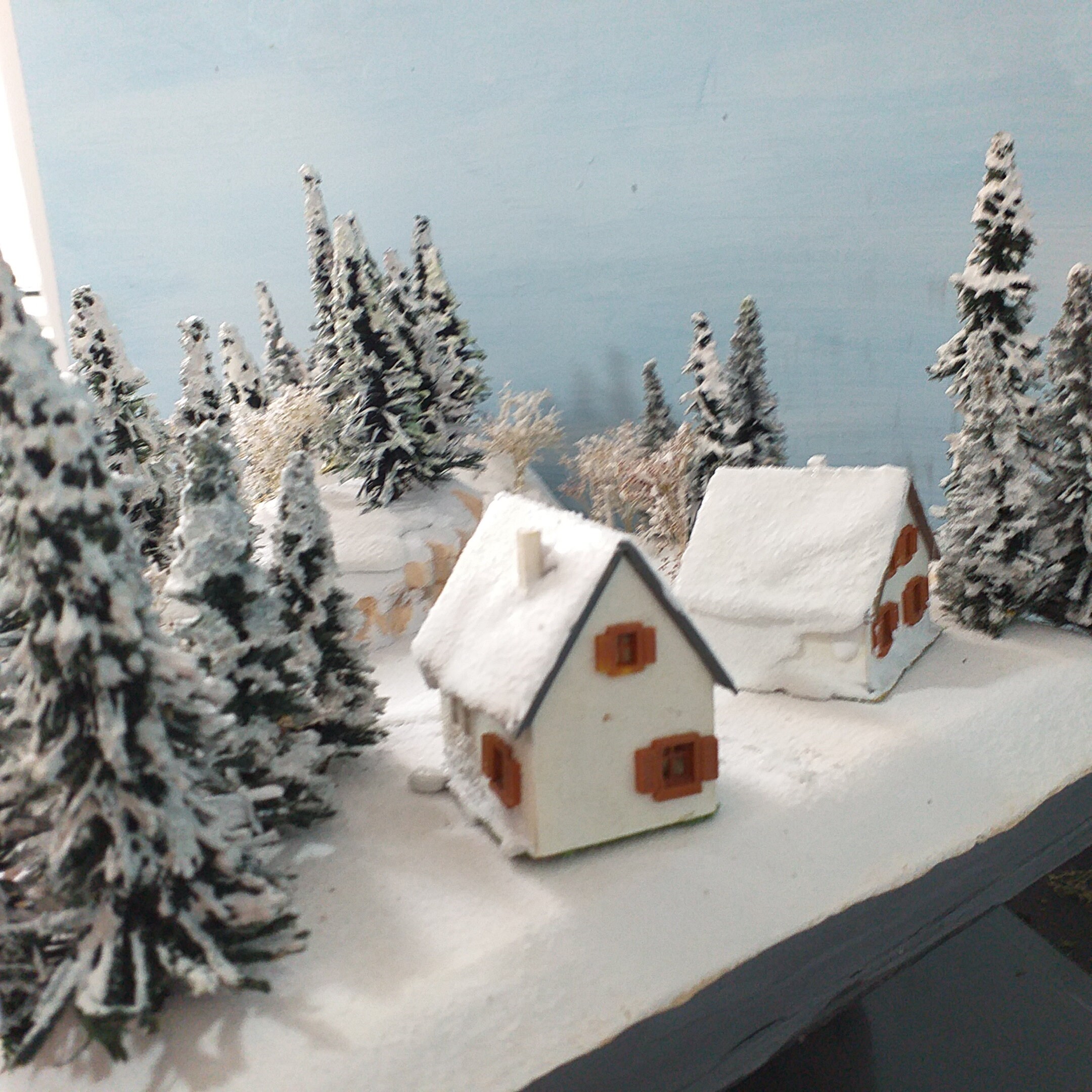 Model Winter Snow Diorama With Frozen Lake Scale 1/160 - Etsy