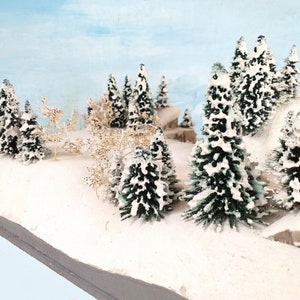Model Winter Snow Diorama With Frozen Lake, Scale 1/160 - Etsy