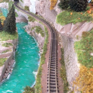 Realistic N Scale Model Railway Layout, Forest Mountain, 49.2x23.6 ...