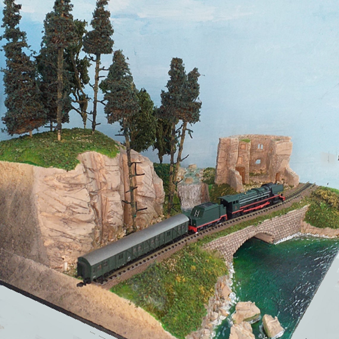 Model Train Layout Diorama in N Scale 1/160 - Etsy