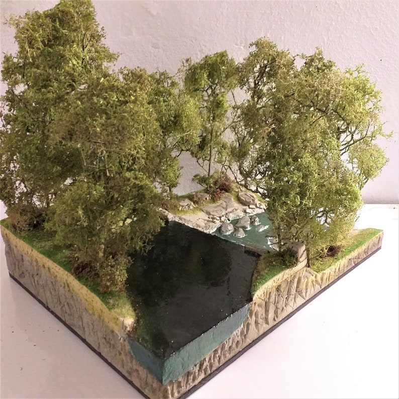 Diorama of the Bronx River Waterfall in Scarsdale, USA. - Etsy