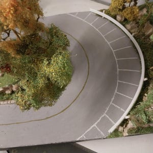 Diorama Mountain Road to Display Your Cars Miniatures in Scale 1/45 to ...