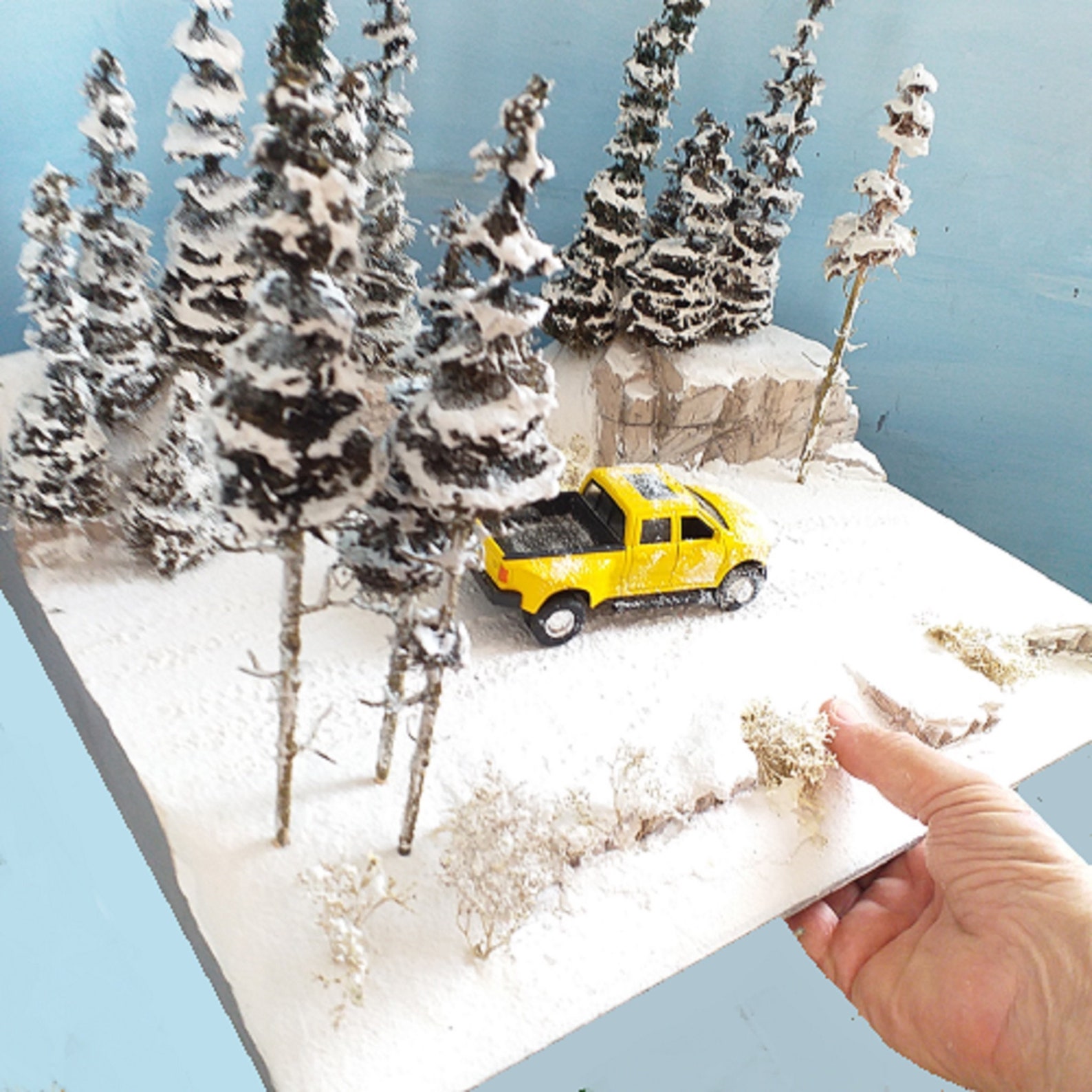 Model Winter Snow Landscape Diorama Scale 1/18 to 1/87 - Etsy