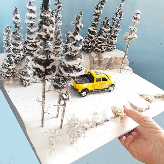 Model Winter Snow Landscape Diorama Scale 1/18 to 1/87 - Etsy