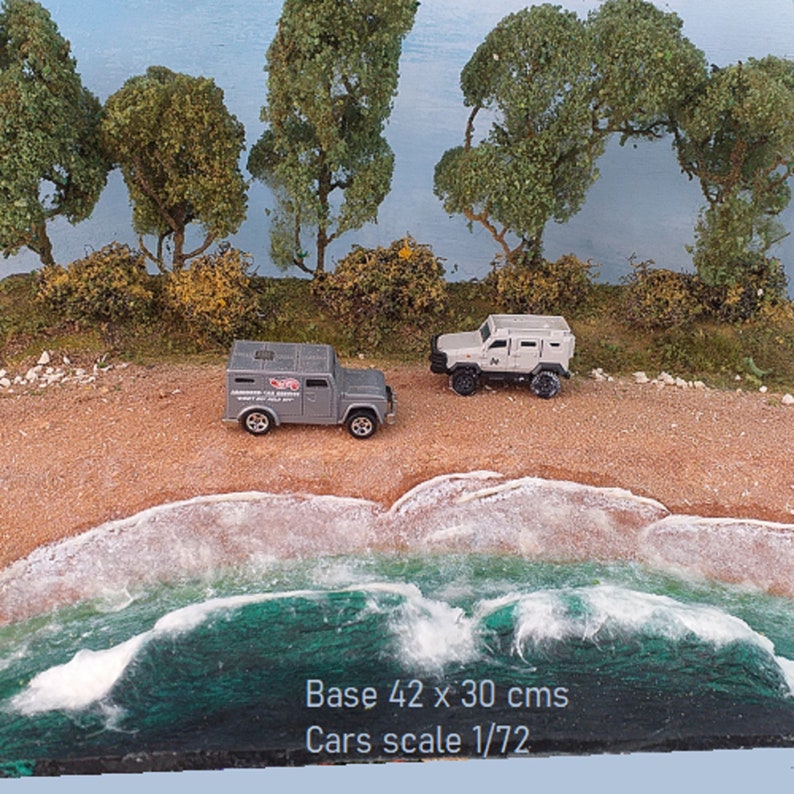 Model Seashore Diorama With Beach for Scale 1/22 to 1/100 | Etsy