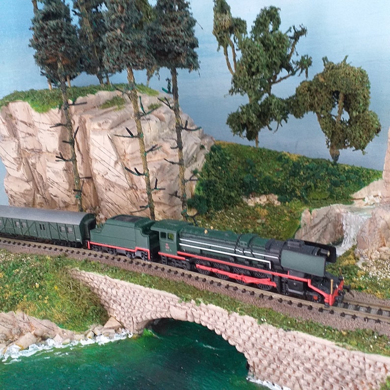 Model Train Layout Diorama in N Scale 1/160 - Etsy