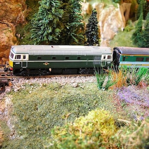 Single Track Model Railway Layout With Watarfall and Lake in N Scale 1/ ...