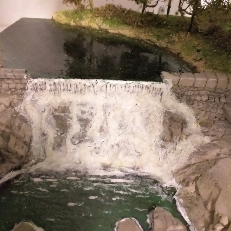 Diorama of the Bronx River Waterfall in Scarsdale, USA. - Etsy