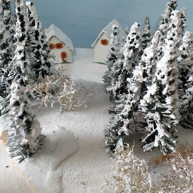 Model Winter Snow Diorama With Frozen Lake Scale 1/160 - Etsy