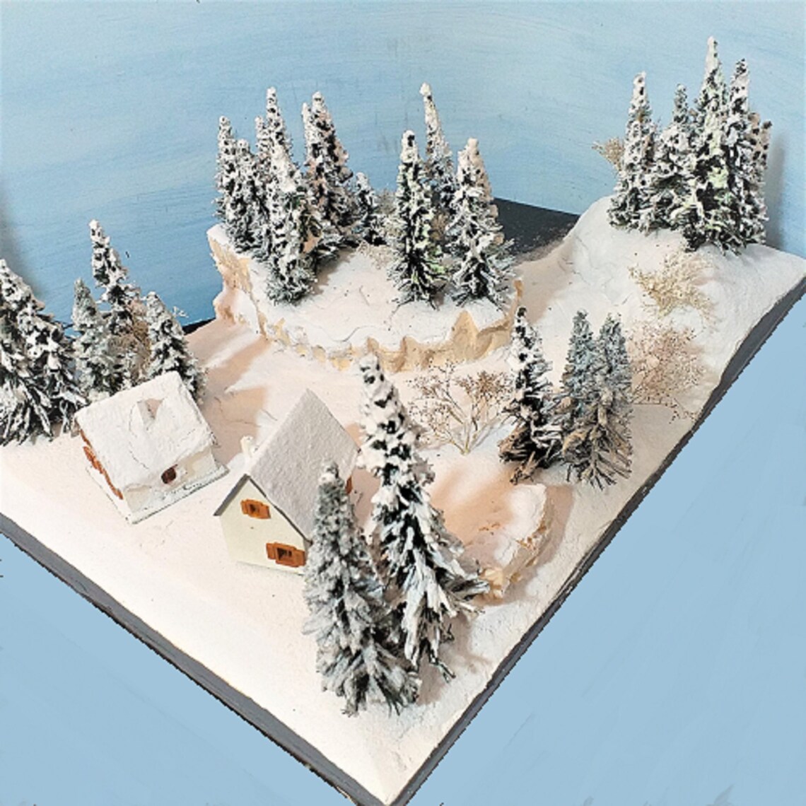 Snow diorama Modeling miniatures winterscebery | Etsy