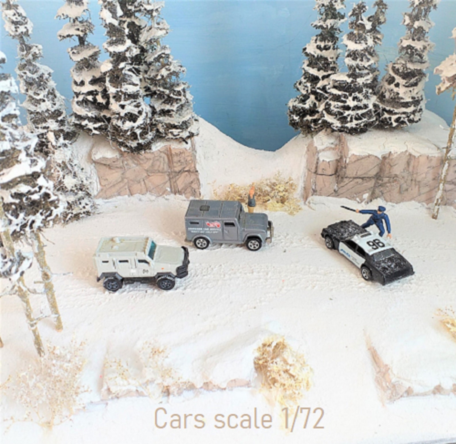 Model Winter Snow Landscape Diorama Scale 1/18 to 1/87 - Etsy