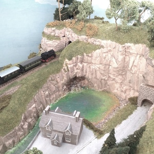 Handmade N Scale Model Railroad Layout: Scenic Woodland Valley - Etsy