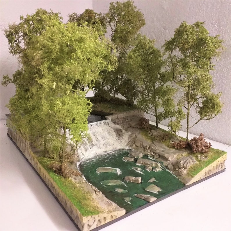 Diorama of the Bronx River Waterfall in Scarsdale, USA. - Etsy