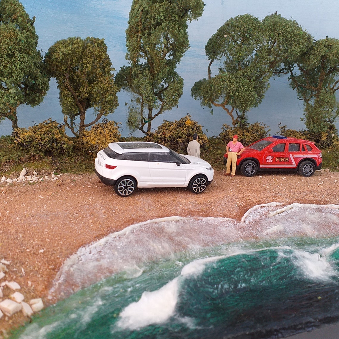 Model Seashore Diorama With Beach for Scale 1/22 to 1/100 | Etsy