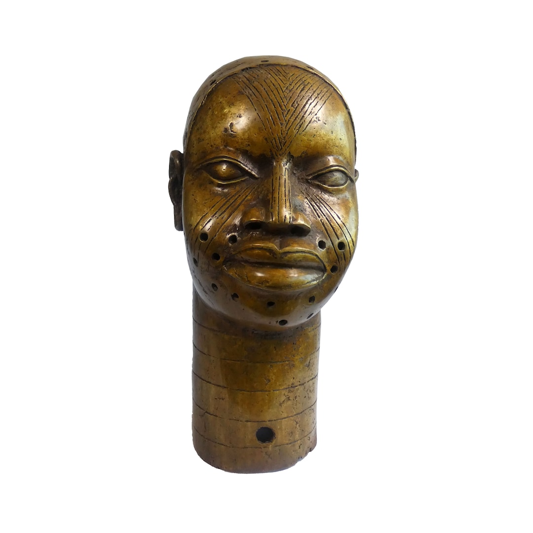 Ife Bronze Head – Rare Nigerian Sculpture | Classical African Art - Etsy