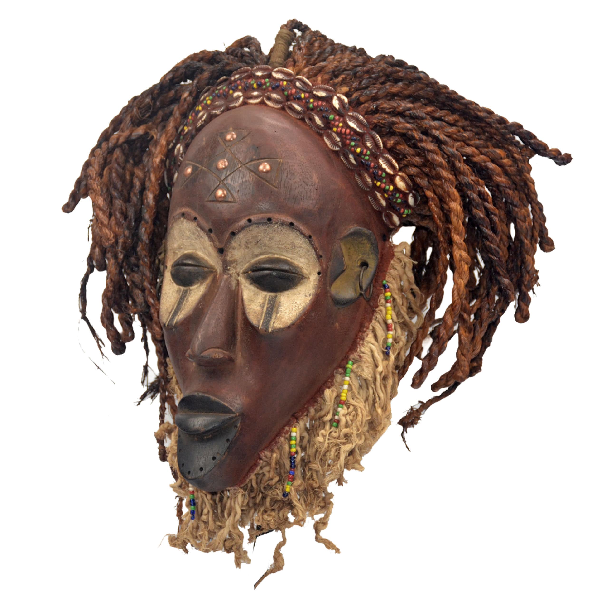 African Chokwe Mask African Wood Mask African Collectors Mask Congo ...