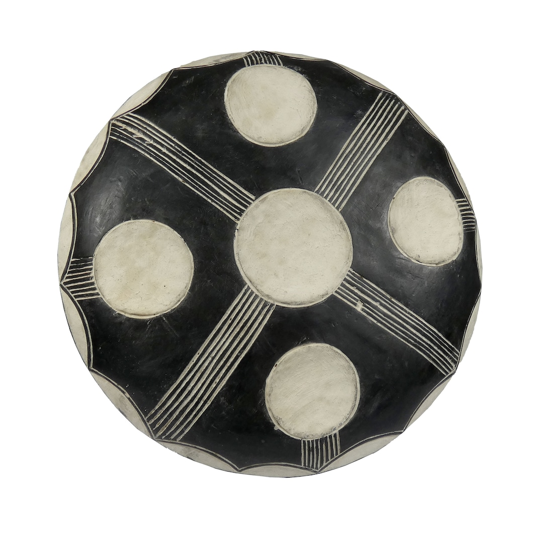 Tribal Wooden Shield Art, African Zulu Round Shield, Carved South ...