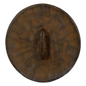 Round African Zulu Wooden Shield, Tribal Art Wall Decor, South African ...