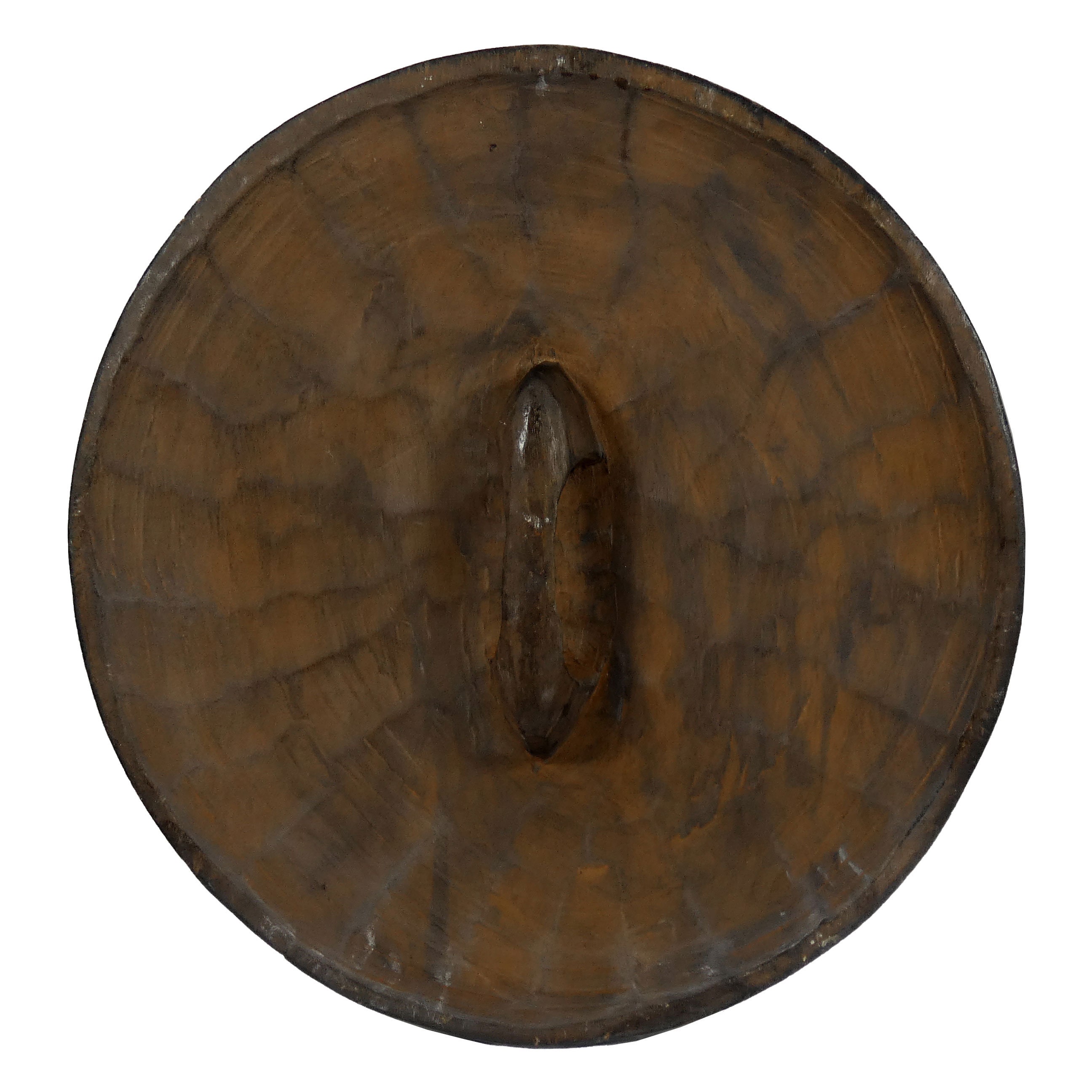 Round African Zulu Wooden Shield, Tribal Art Wall Decor, South African ...